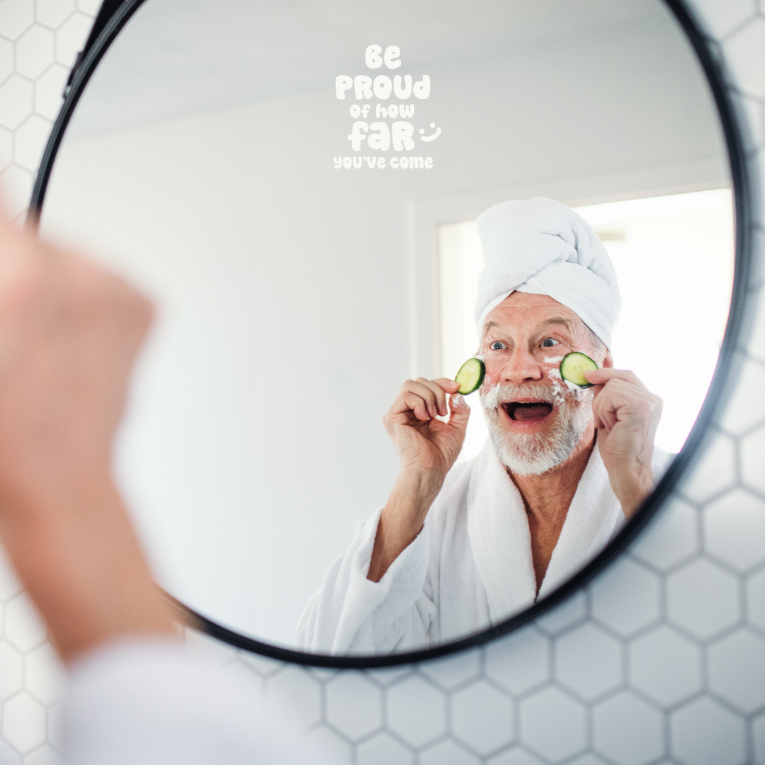 "Be Proud of How Far You've Come" Mirror Cling – BroglieBox
